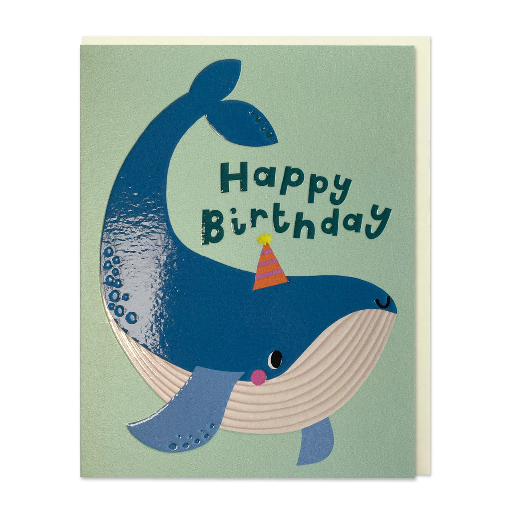 Whale Happy Birthday Mini Card – Southbank Centre Shop