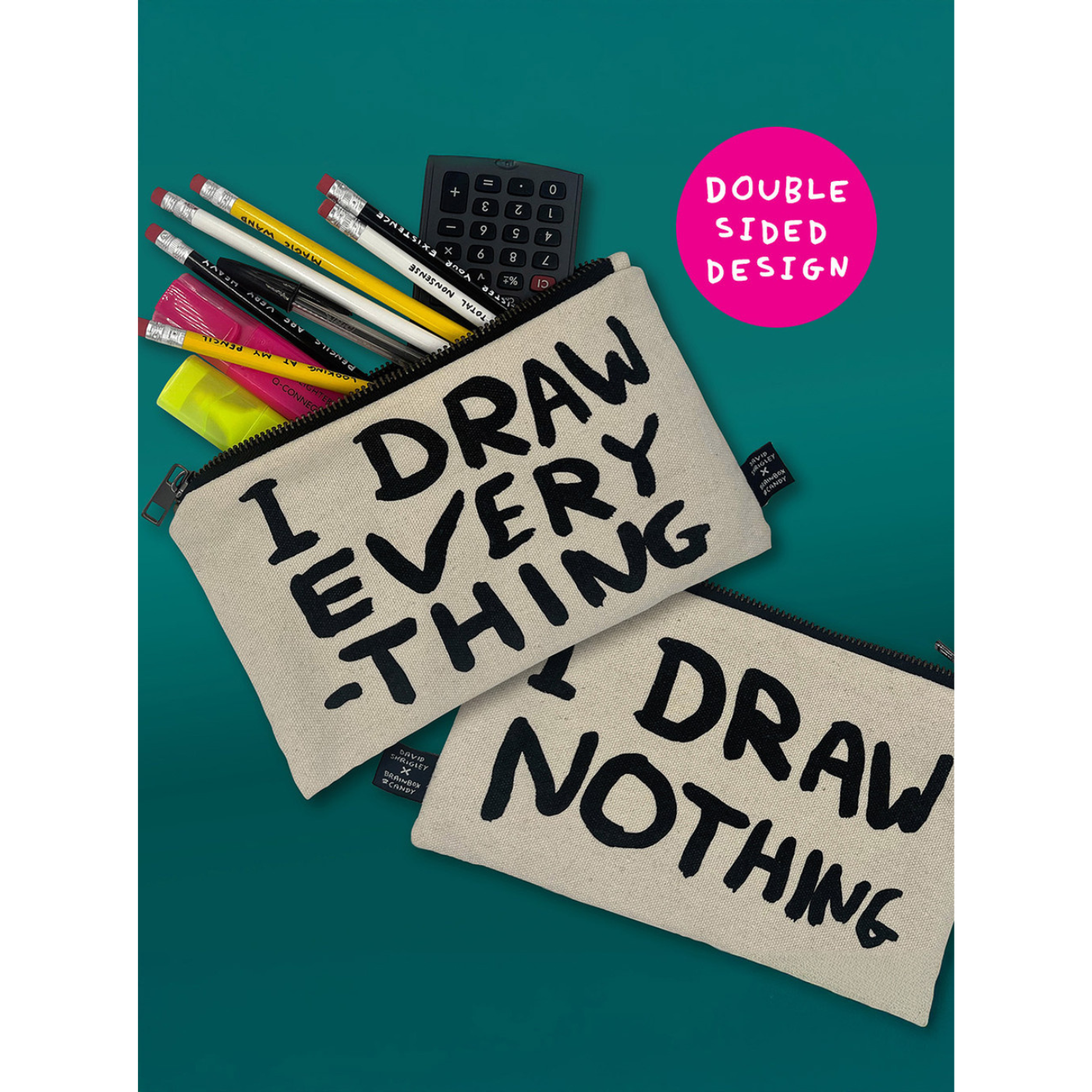 I Draw Everything By David Shrigley Pencil Case – Southbank Centre Shop