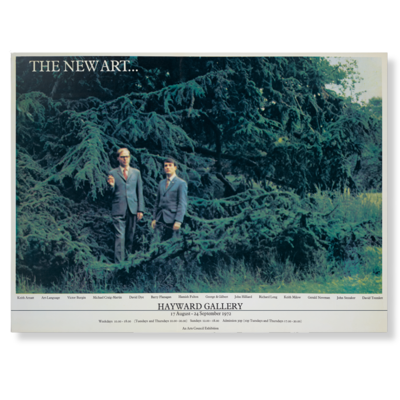 Gilbert & George 1972 Exhibition Poster (Reprint) – Southbank Centre Shop