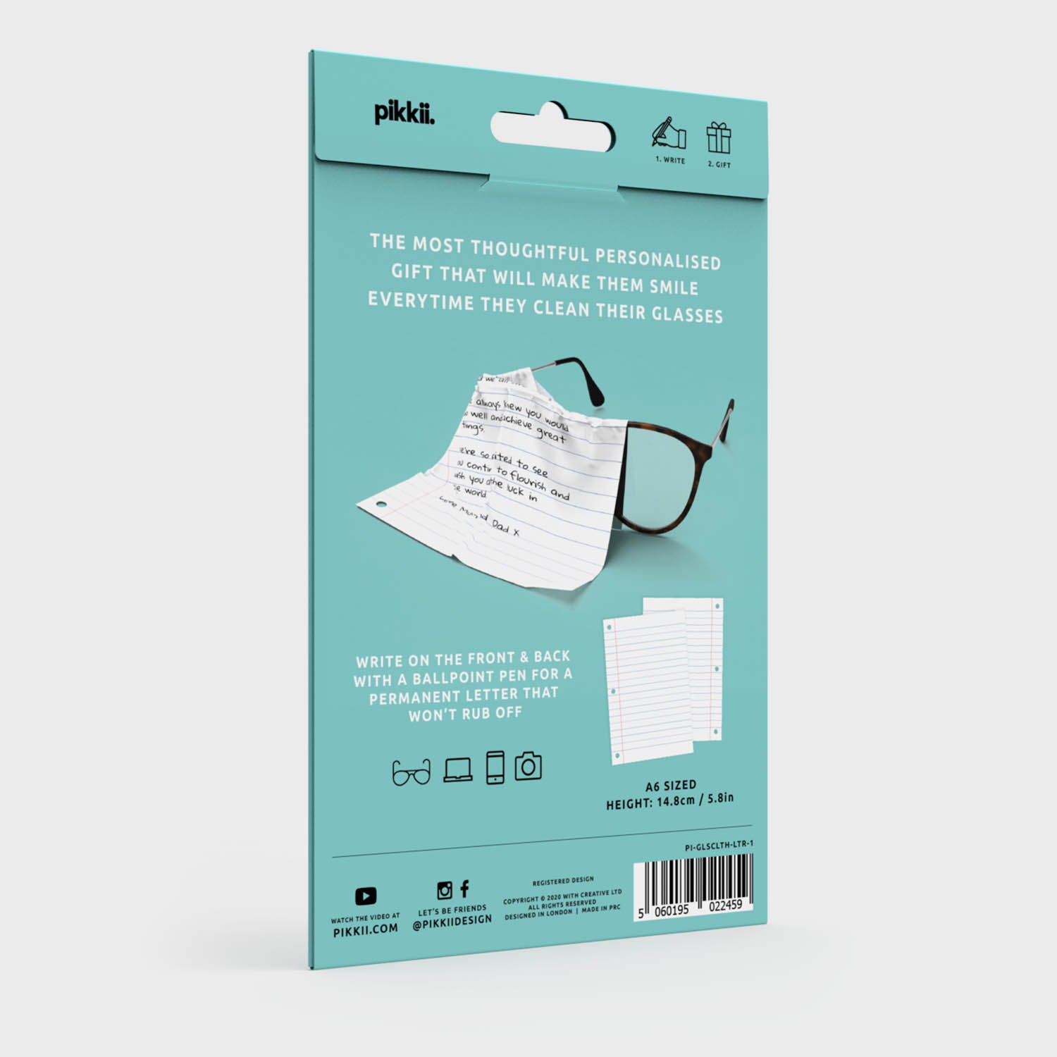 Personalised Letter Glasses Cloth – Southbank Centre Shop