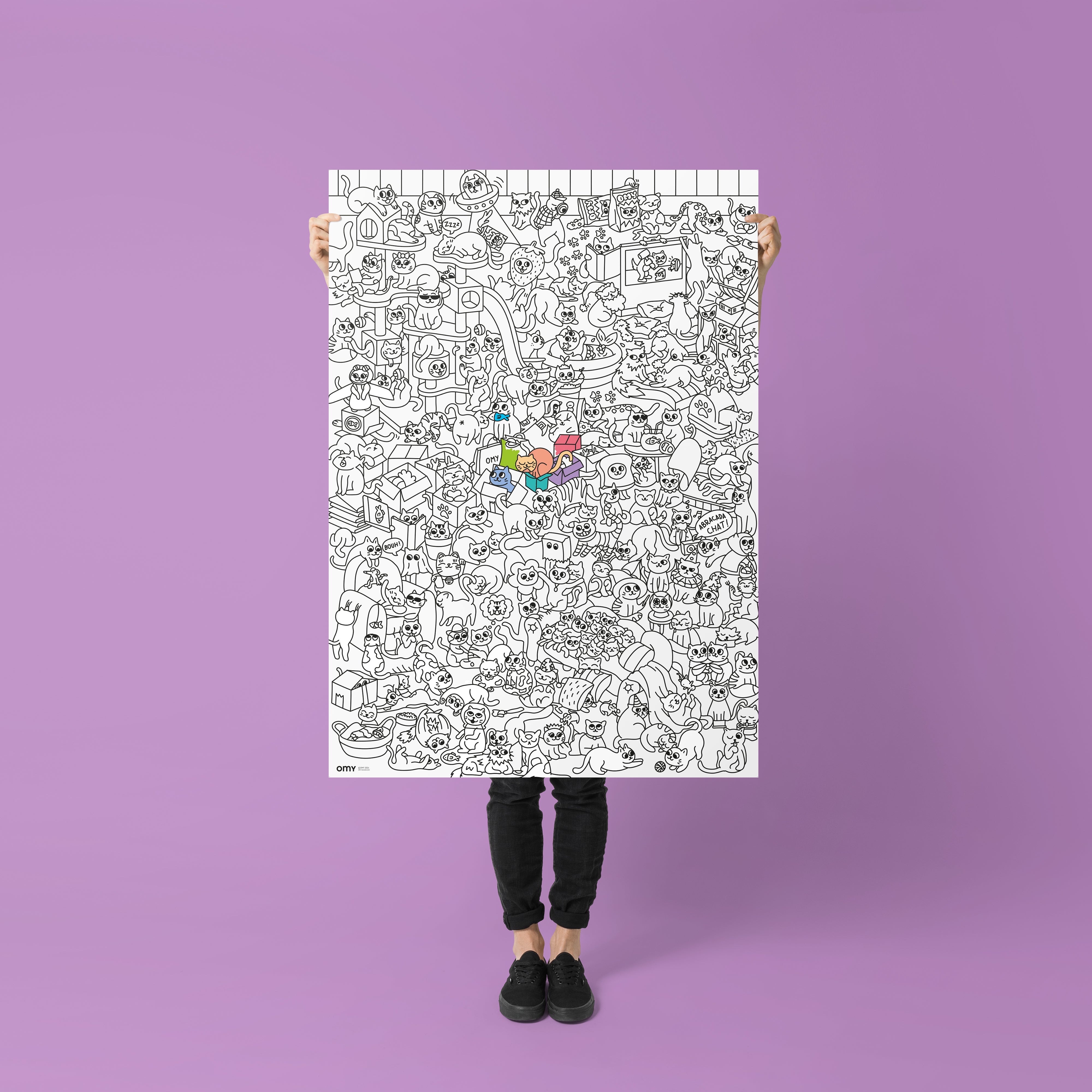 OMY Colouring Poster Kitty – Southbank Centre Shop