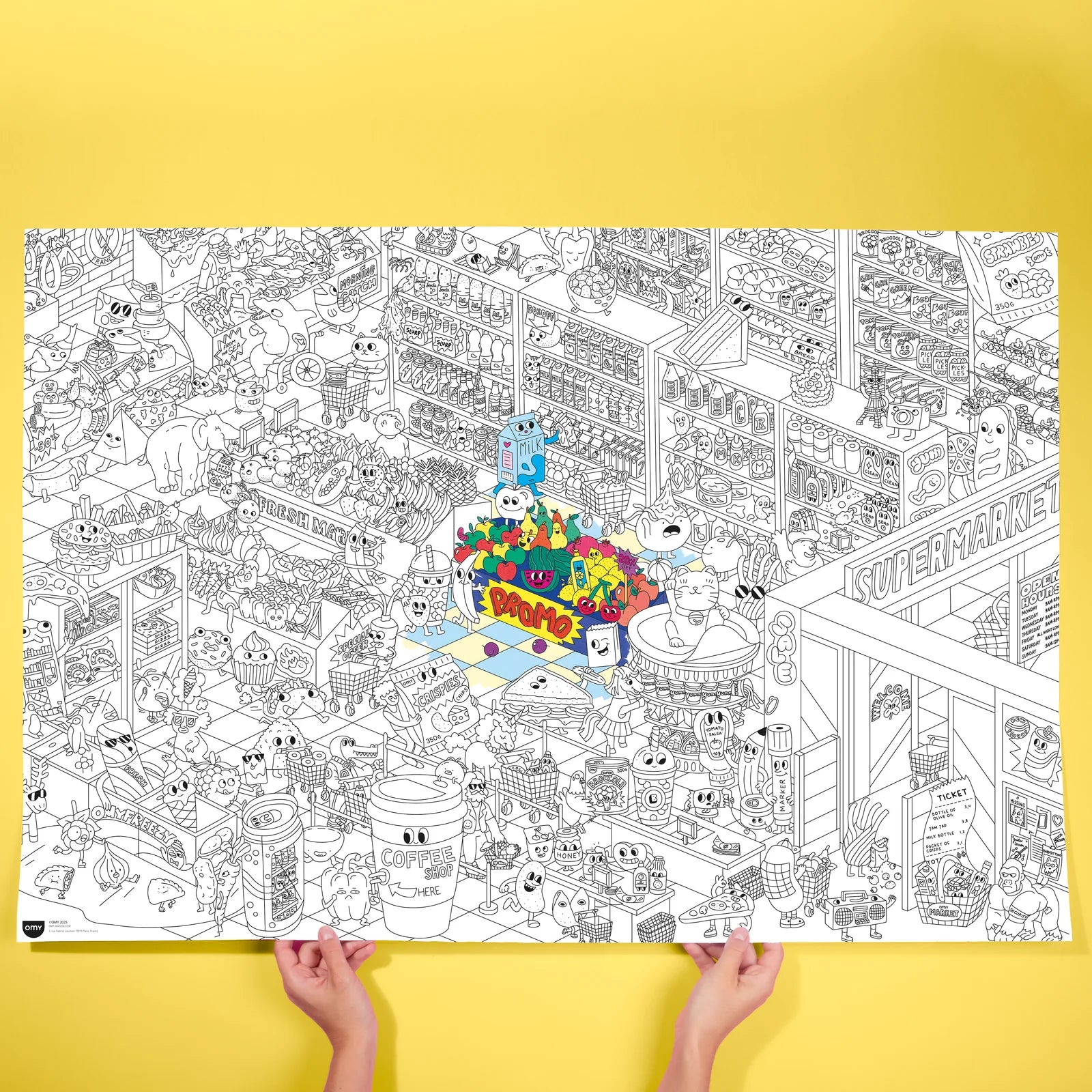 OMY Colouring Poster Supermarket – Southbank Centre Shop