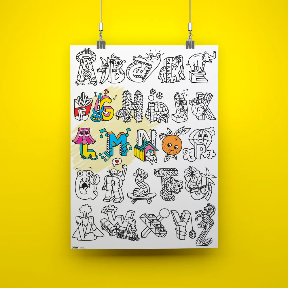 OMY Colouring Poster ABC – Southbank Centre Shop