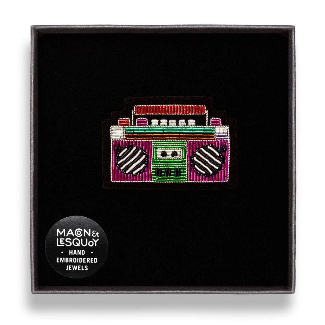 Ghetto Blaster Embroidered Brooch – Southbank Centre Shop