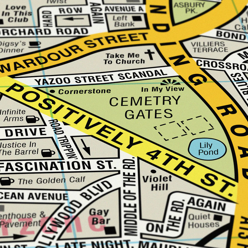 Song Map Print – Southbank Centre Shop